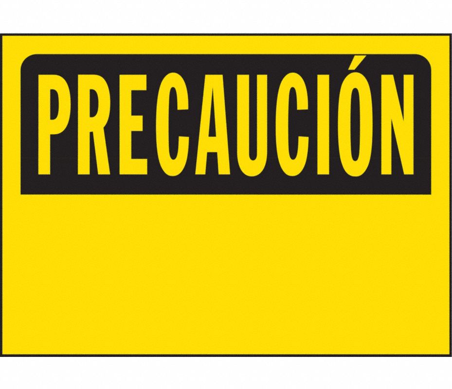 HY-KO PRODUCTS Letrero de Precaución , Material Poliestireno , Altura 9 ...
