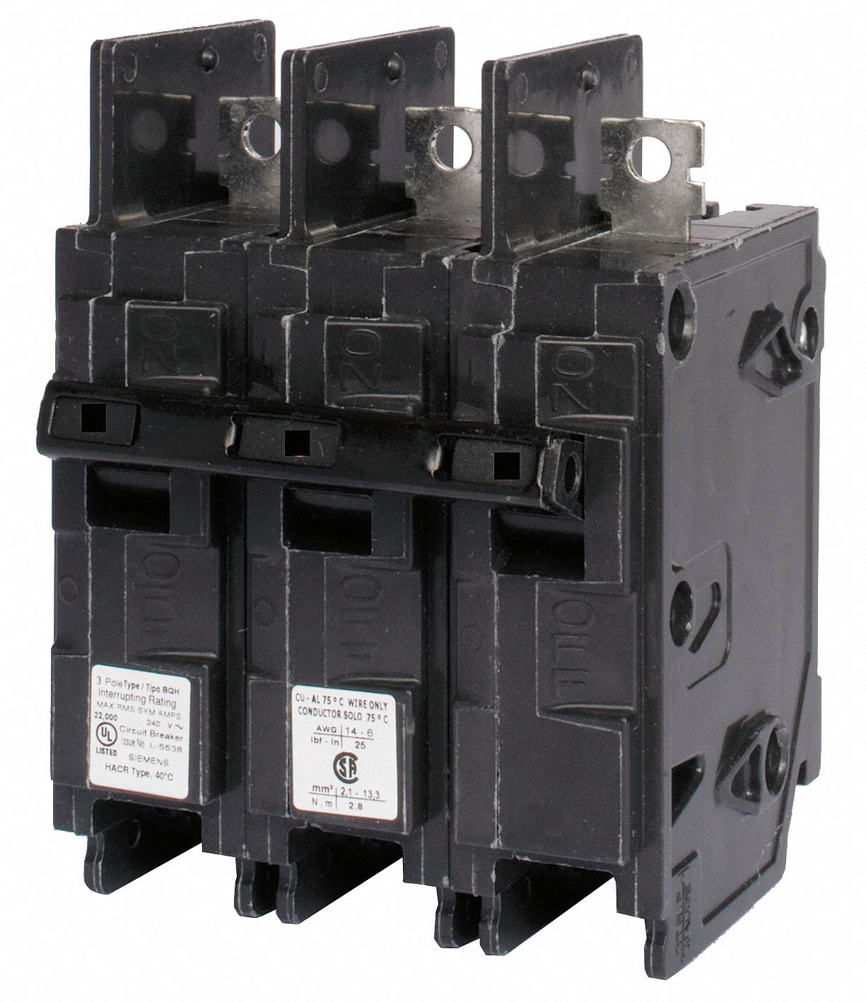35 A Amps, 240V AC, Miniature Circuit Breaker - 6FMP4|BQ3B035H - Grainger