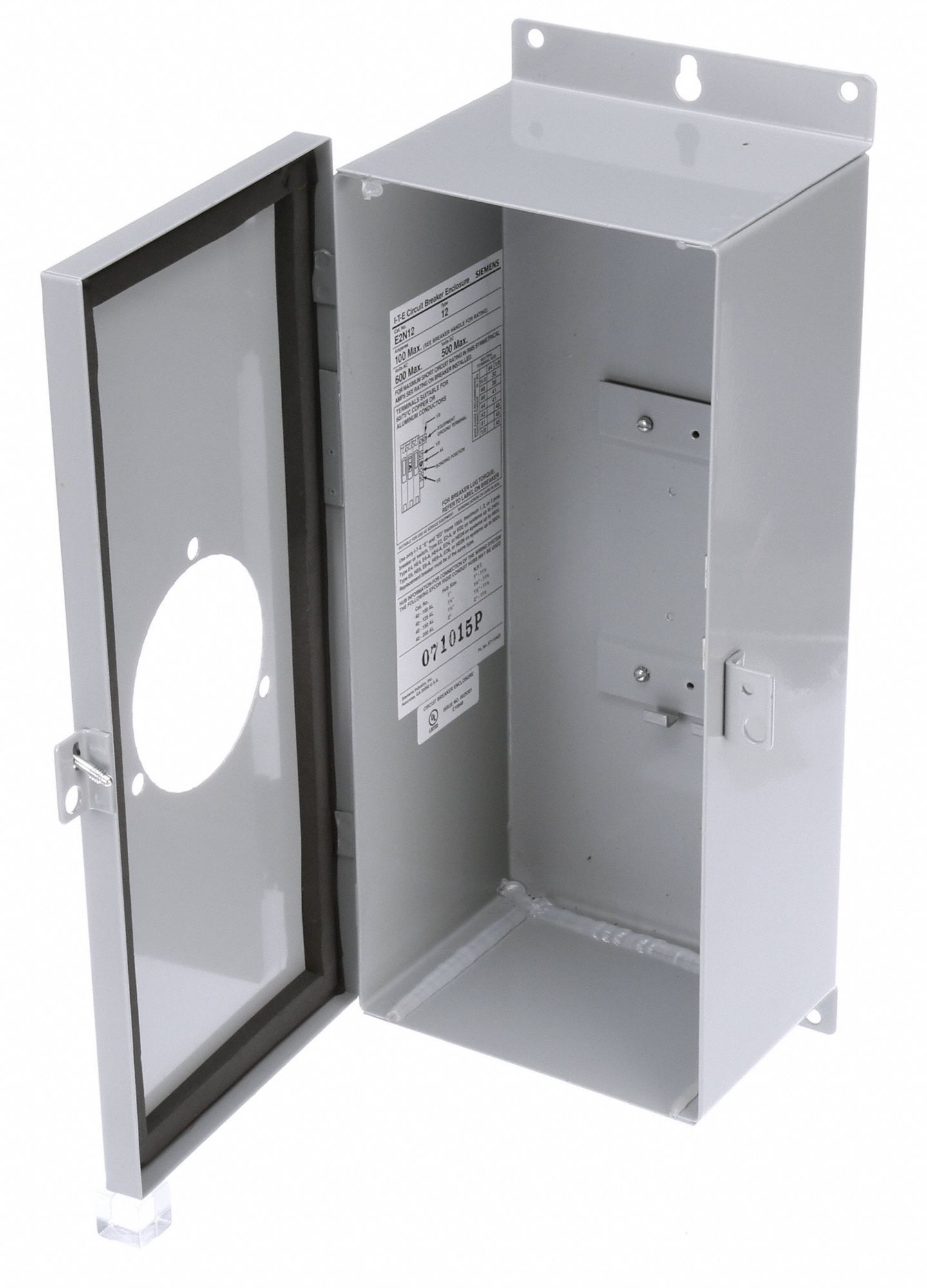 SIEMENS Circuit Breaker Enclosure, Mounting Style Surface - 6FMX3|E2N12 ...