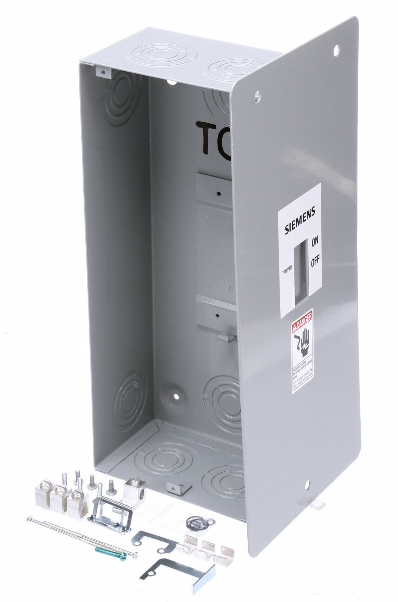 SIEMENS Circuit Breaker Enclosure: 3 Spaces, 100 A Amps, Flush Mounting ...