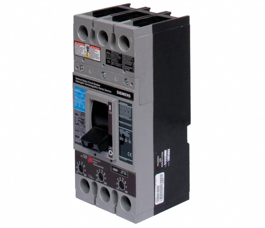 SIEMENS Disyuntor, Serie FXD6, Número de Polos 3, 200 Amperes, 600VCA ...