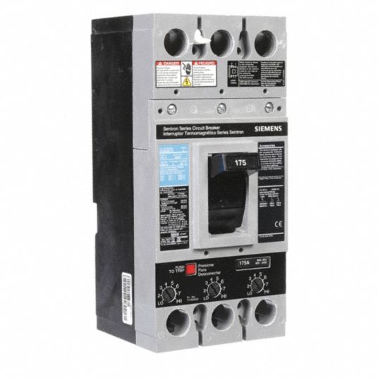 SIEMENS Molded Case Circuit Breaker, 175 A Amps, Number of Poles 3 ...