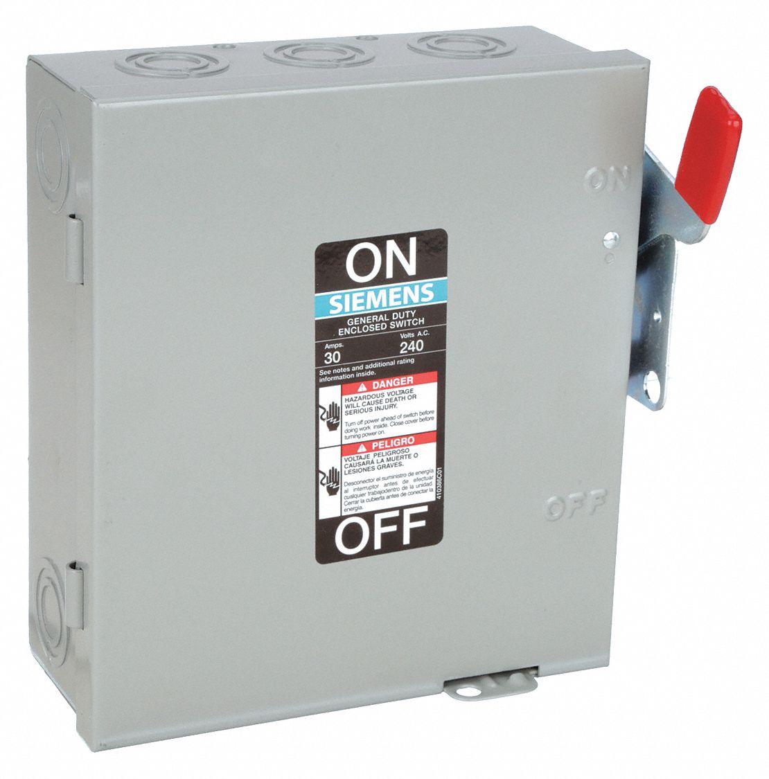 SIEMENS, Non-Fusible, 30 A, Safety Switch - 6FNG5|GNF321 - Grainger