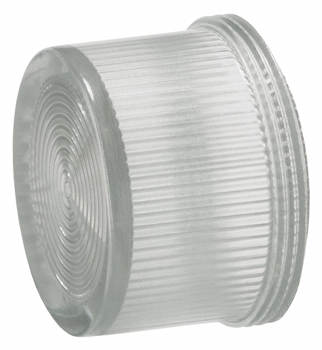 SIEMENS, 30 mm Panel Mounting Hole Dia, Clear, Pilot Light Lens - 6FNJ8 ...