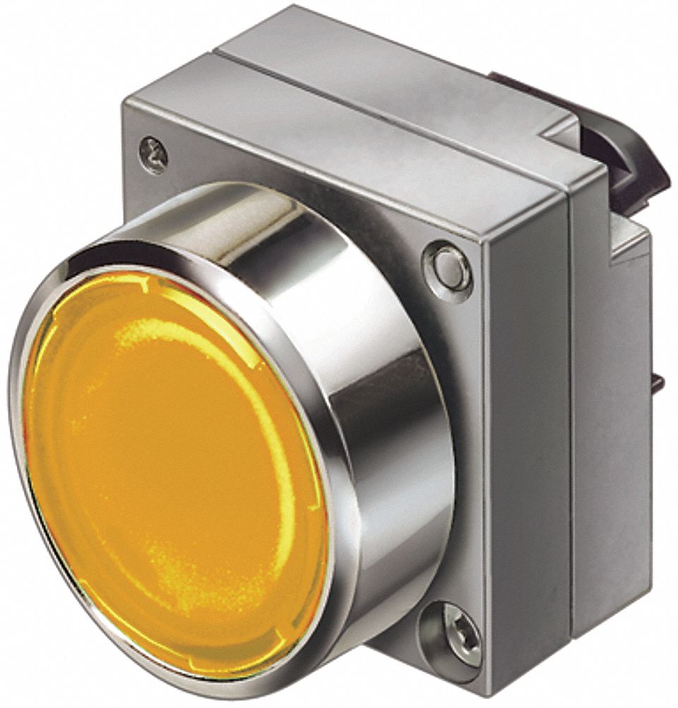 SIEMENS, 22 mm Mounting Size, Metallic, Flush Push Button - 6FNL5 ...