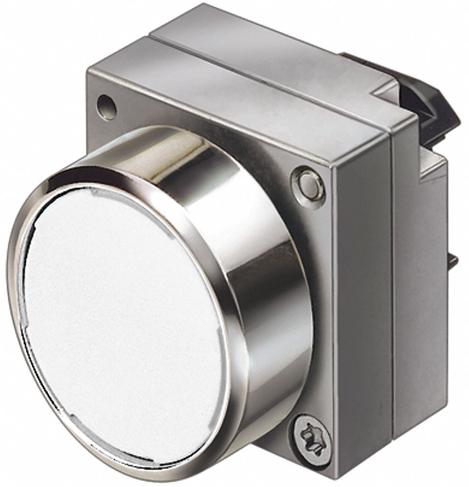 SIEMENS, 22 mm Mounting Size, Metallic, Flush Push Button - 6FNP5 ...