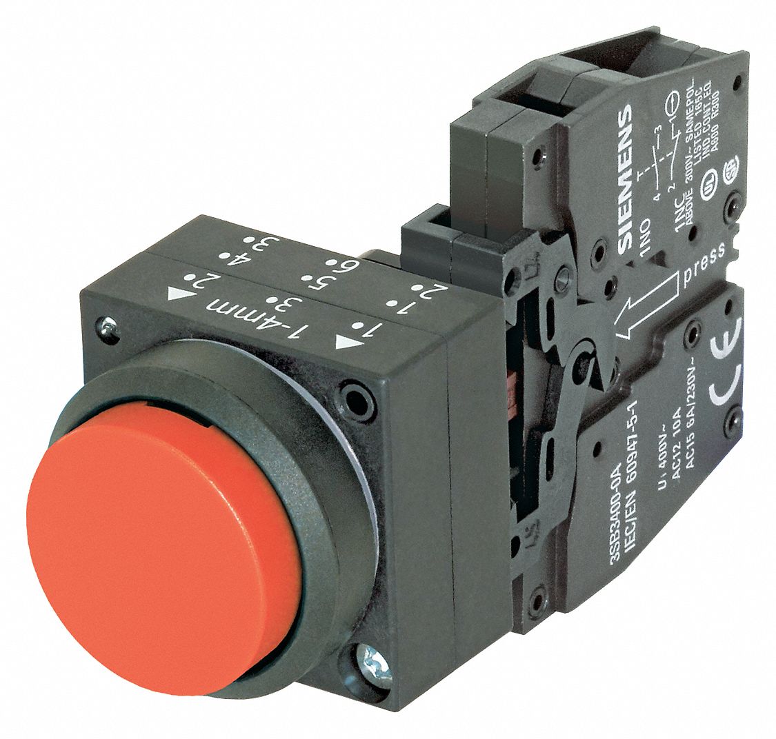 SIEMENS, Extended Profile, Non-Metallic, Extended Push Button Operator ...