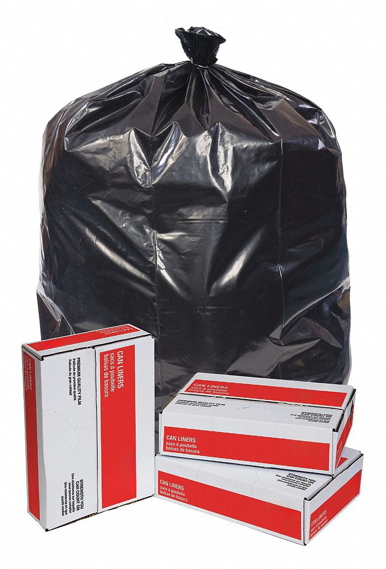 GRAINGER 6FWH8 Trash Bag,96 gal.,Black,PK50 6FWH8 190735709672| eBay