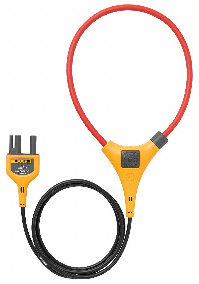 FLUKE, CAT III 1000V/CAT IV 600V, 2,500 A Max. AC Current, Flexible ...