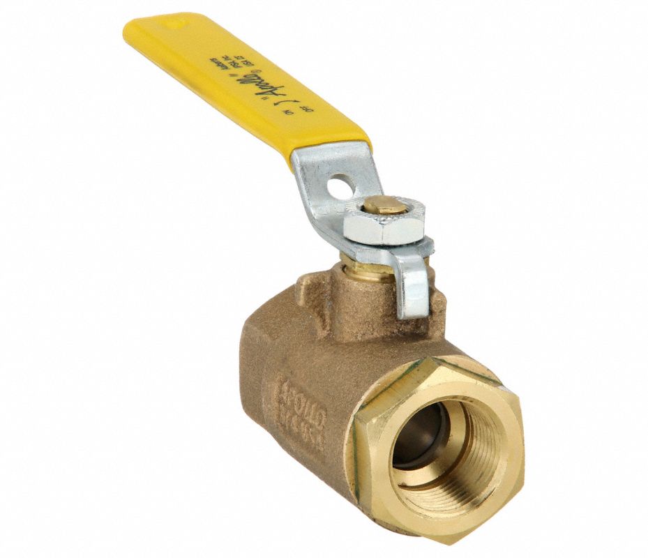 APOLLO Válvula Esférica Bronce (H)NPT x (H)NPT , Palanca , 3/4" Tamaño ...