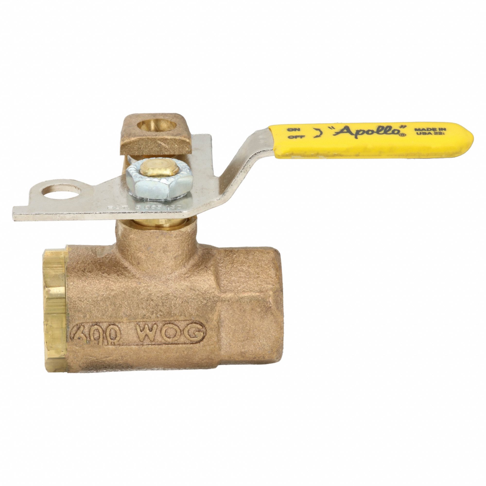 APOLLO, 1/4 in, Bronze, Manual Two-Way Ball Valve - 6FXY8|75-101-01 - Grainger