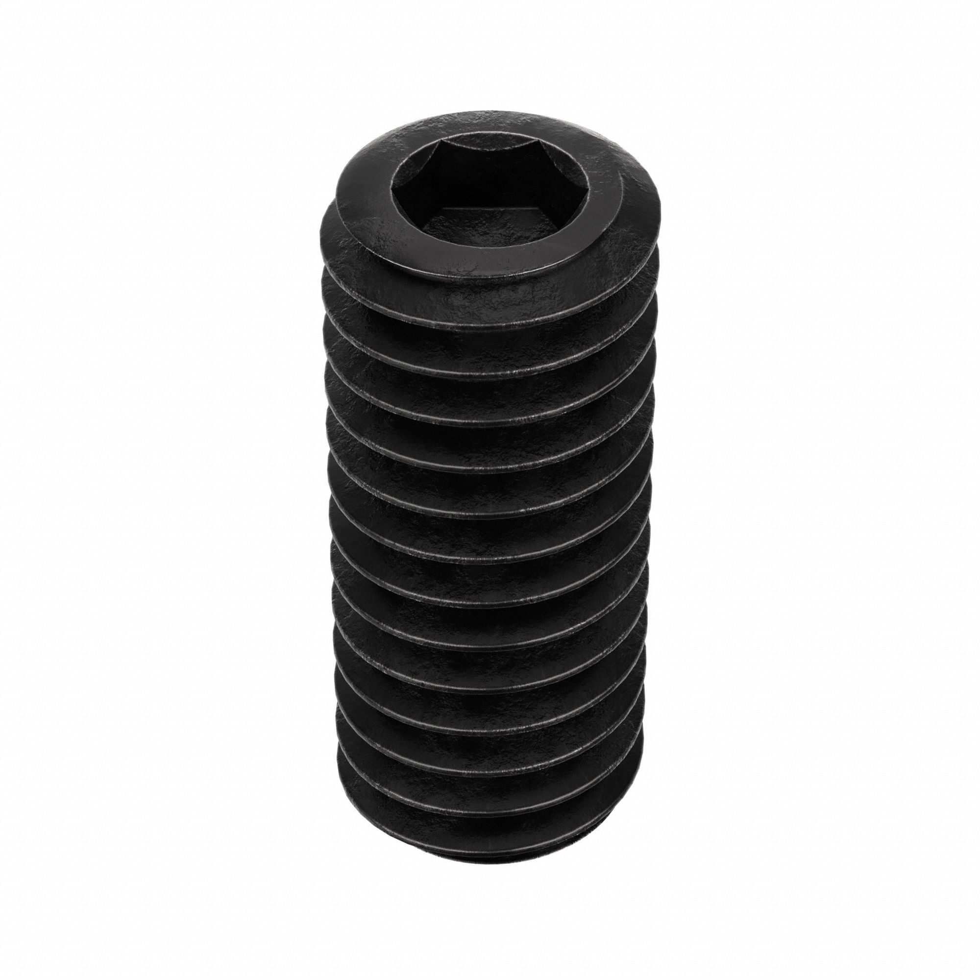 Socket Set Screw, Flat, 10mm Overall Length, M4 x 0.70mm, Steel, Black ...