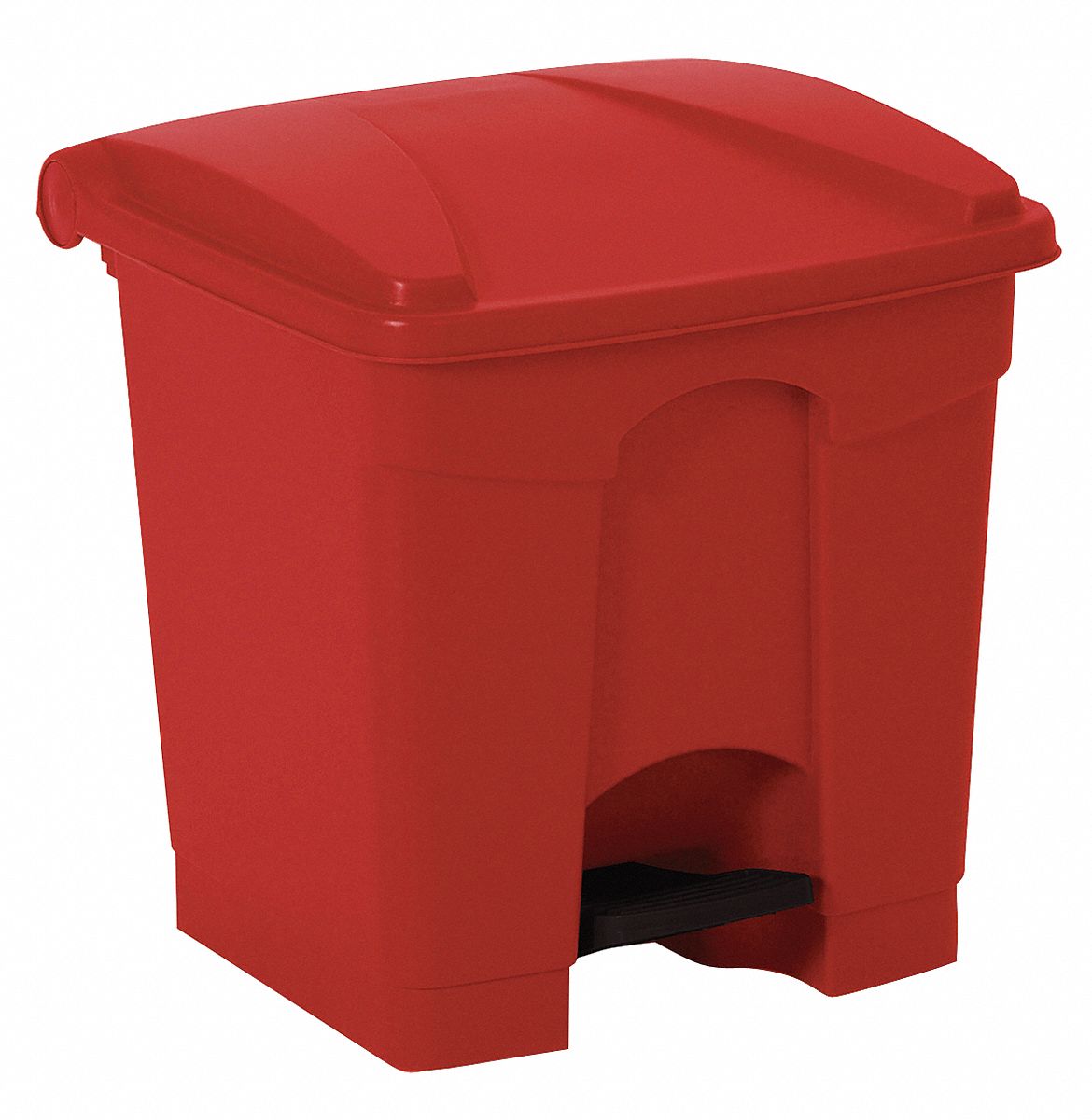 TOUGH GUY, Plastic, 8 gal Capacity, Step-On Trash Container - 6GAJ6 ...