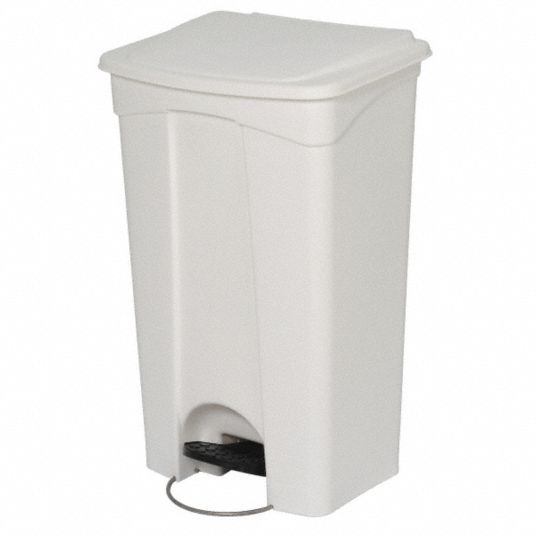 TOUGH GUY, Plastic, 23 gal Capacity, Step-On Trash Container - 6GAK3 ...