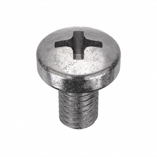 Machine Screw,M6 x 1 x 10,Plain,25PK - Grainger