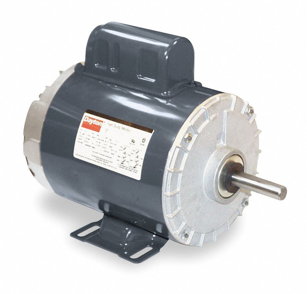 Agricultural Fan Motor, 1/2 HP, Nameplate RPM 825, Voltage 115/230, 56Z ...