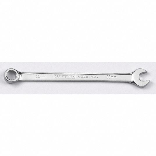 Combination Wrench, Alloy Steel, Full Polish, 7 in Overall Length ...