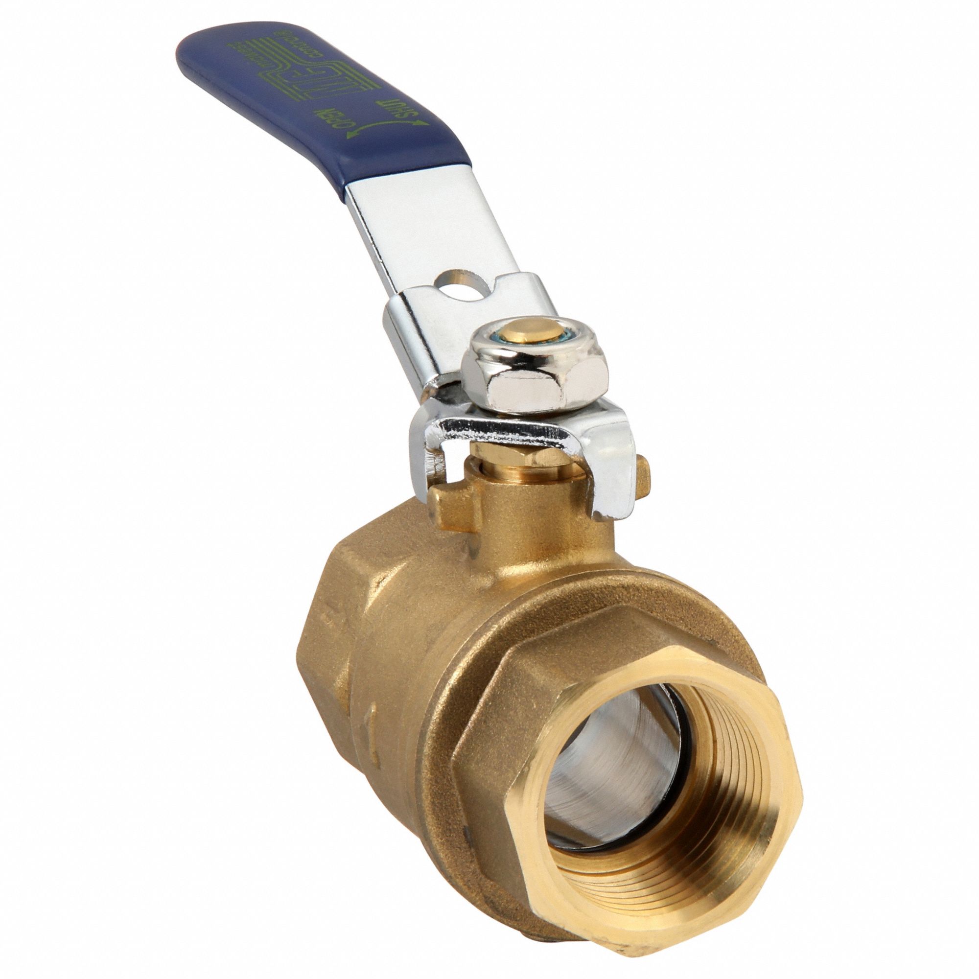 1 in, Brass, Manual Two-Way Ball Valve - 6GD10|6GD10 - Grainger