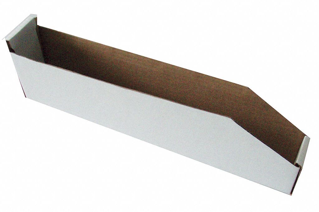 Corrugated Shelf Bin,W 2-1/4,Hopper - Grainger