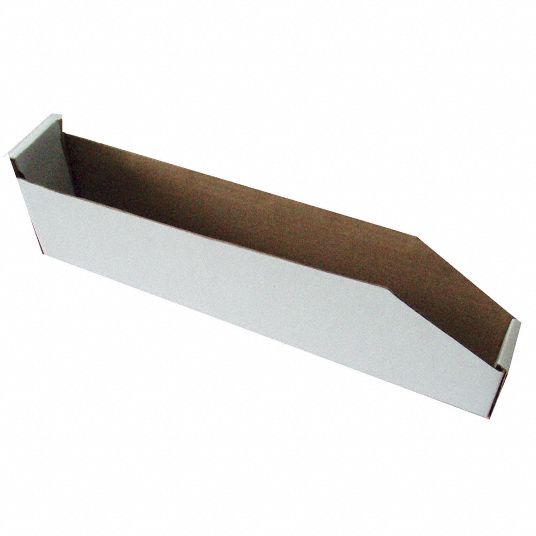 Corrugated Shelf Bin,W 2-1/4,Hopper - Grainger