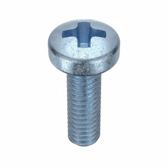 M2.5x0.45 Thread Size, 8 mm Lg, Machine Screw - 6GE29|M24660.025.0008 - Grainger