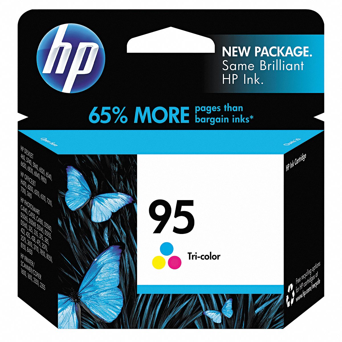 Ink Cartridge, Tri-Color, HP - Grainger
