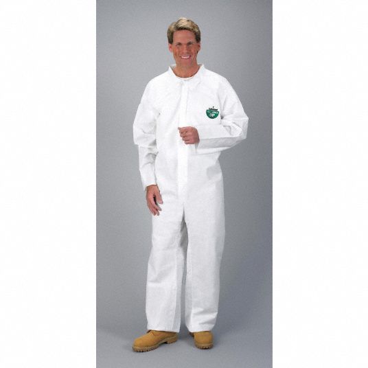 Collared Chemical Resistant Coveralls - Grainger