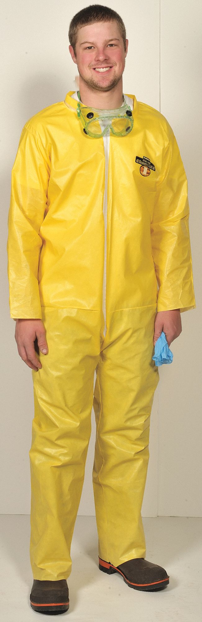 LAKELAND Collared Coverall, Open, Yellow, 2XL - 6GJE0|PBLC5412-2X ...