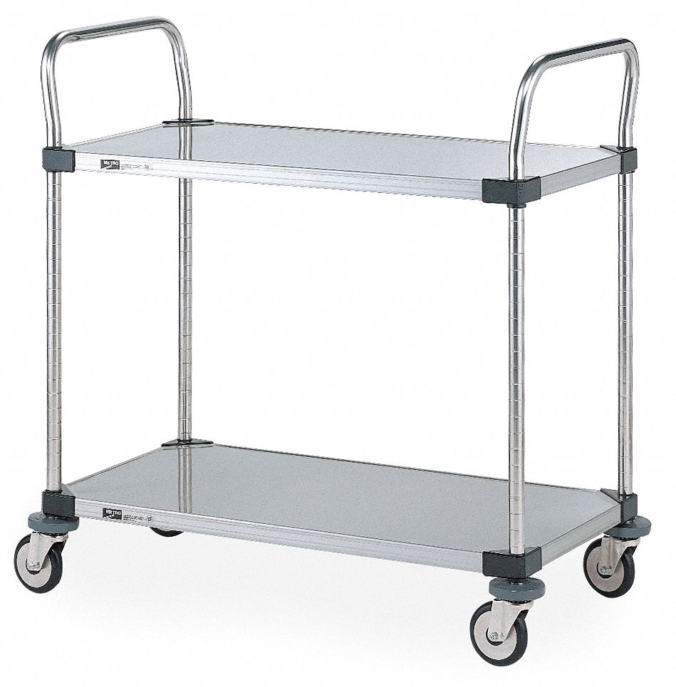 METRO, 375 lb Load Capacity, 36 in x 24 in, Corrosion-Resistant Utility ...