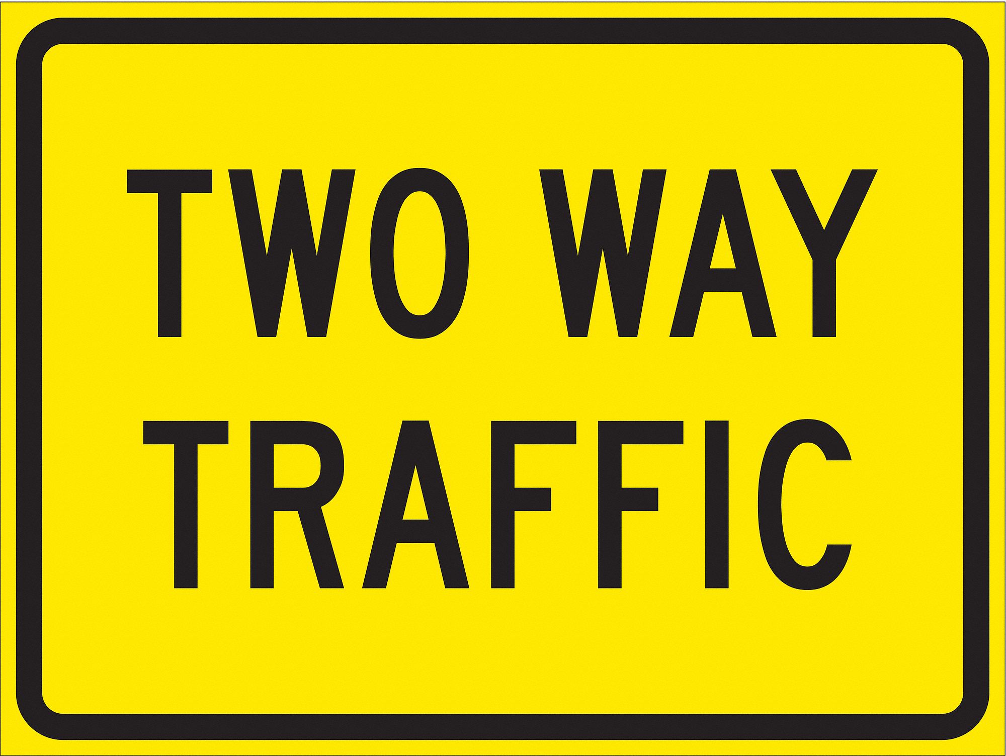 18 in x 24 in Nominal Sign Size, Aluminum, Traffic Sign - 6GLW5|115423 ...