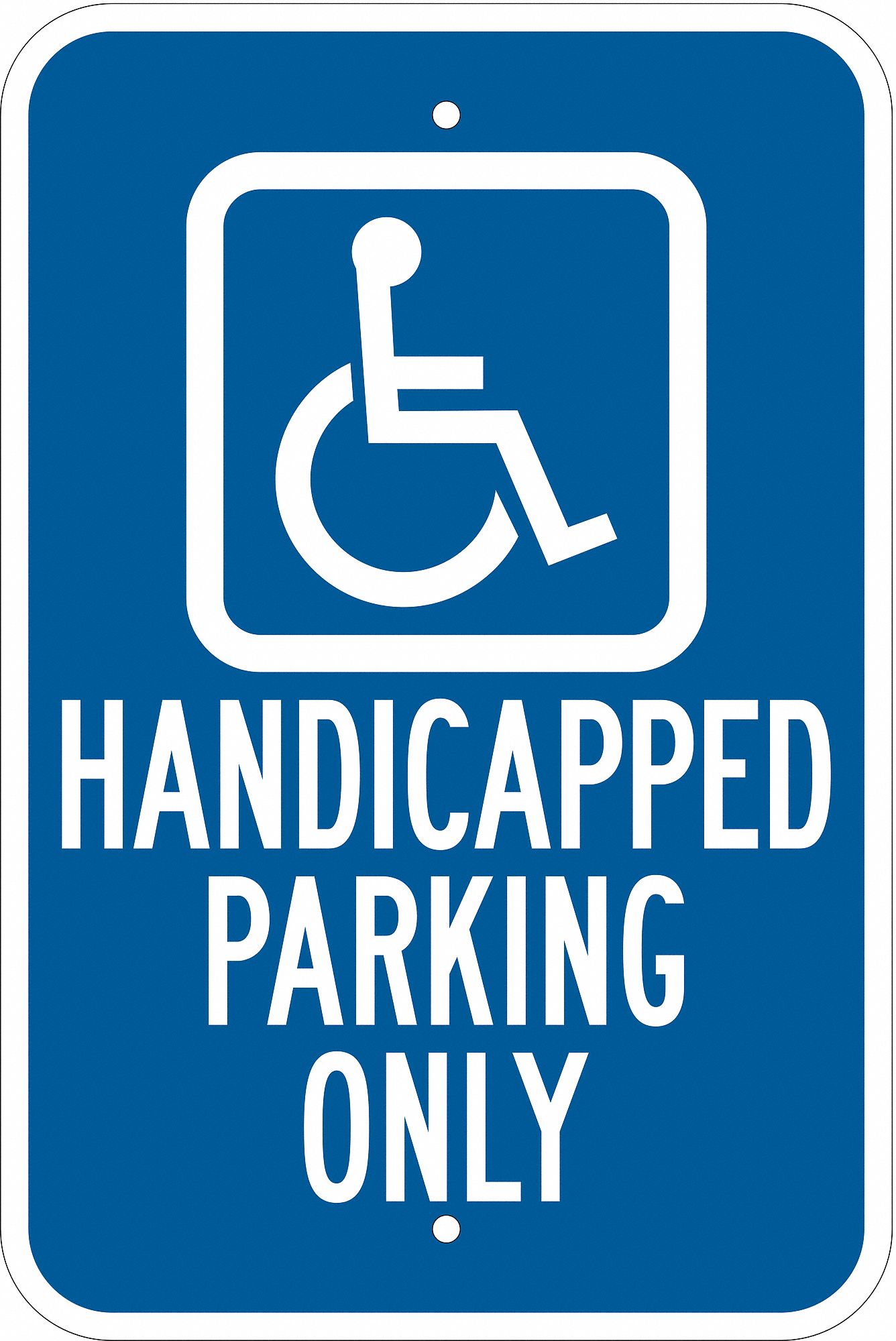 Handicap Parking Sign, Retroreflective Grade High Intensity Prismatic ...