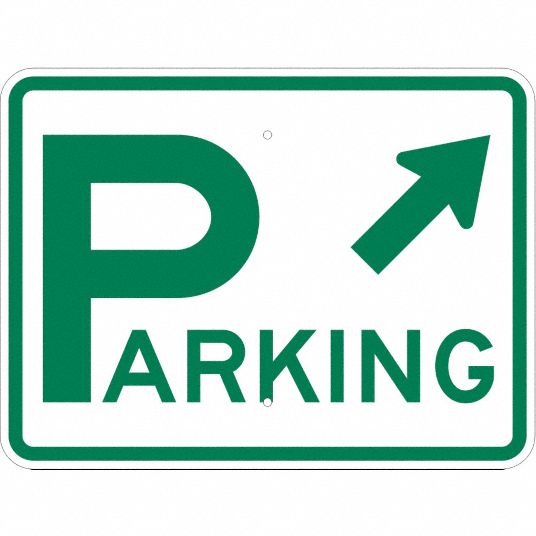 18 in x 24 in Nominal Sign Size, Aluminum, Parking Sign - 3PMN2|D4-1R45 ...