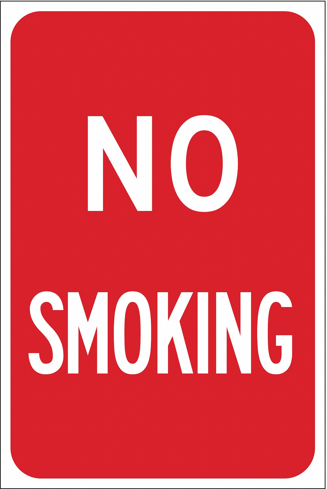 Aluminum, Surface Sign Mounting, No Smoking Sign - 6GMJ3|115622 - Grainger