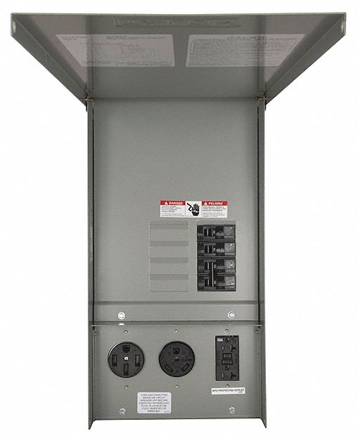 SIEMENS Temporary GFCI Outlet Panel: 125 A Amps, 120/240V AC, Single ...