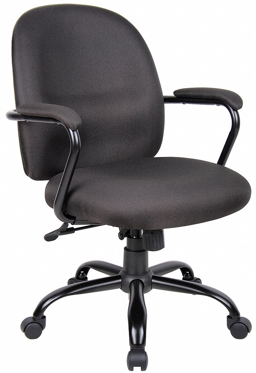 Black, Fabric Material, Office Chair - 6GNN8|6GNN8 - Grainger