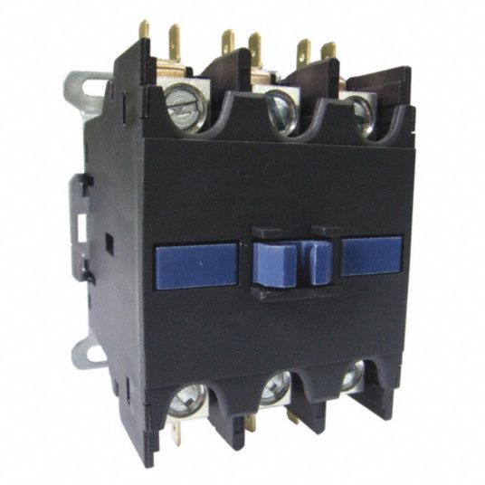 DAYTON Definite Purpose Magnetic Contactor: 3 Poles, 50 A Full Load ...
