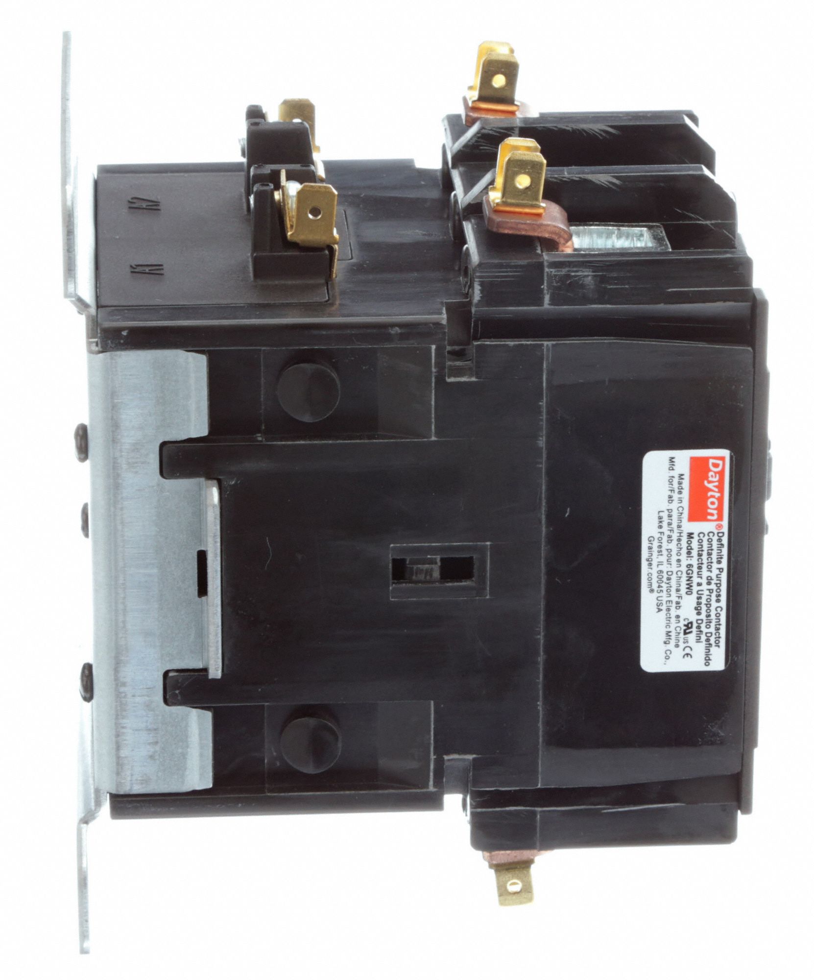 DAYTON Definite Purpose Magnetic Contactor: 2 Poles, 90 A Full Load ...