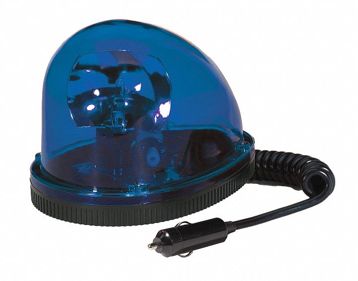Strobe Light,Blue,Rotating - Grainger
