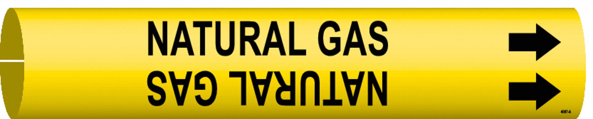 Natural Gas, Yellow, Pipe Marker - 6GT15|4097-A - Grainger