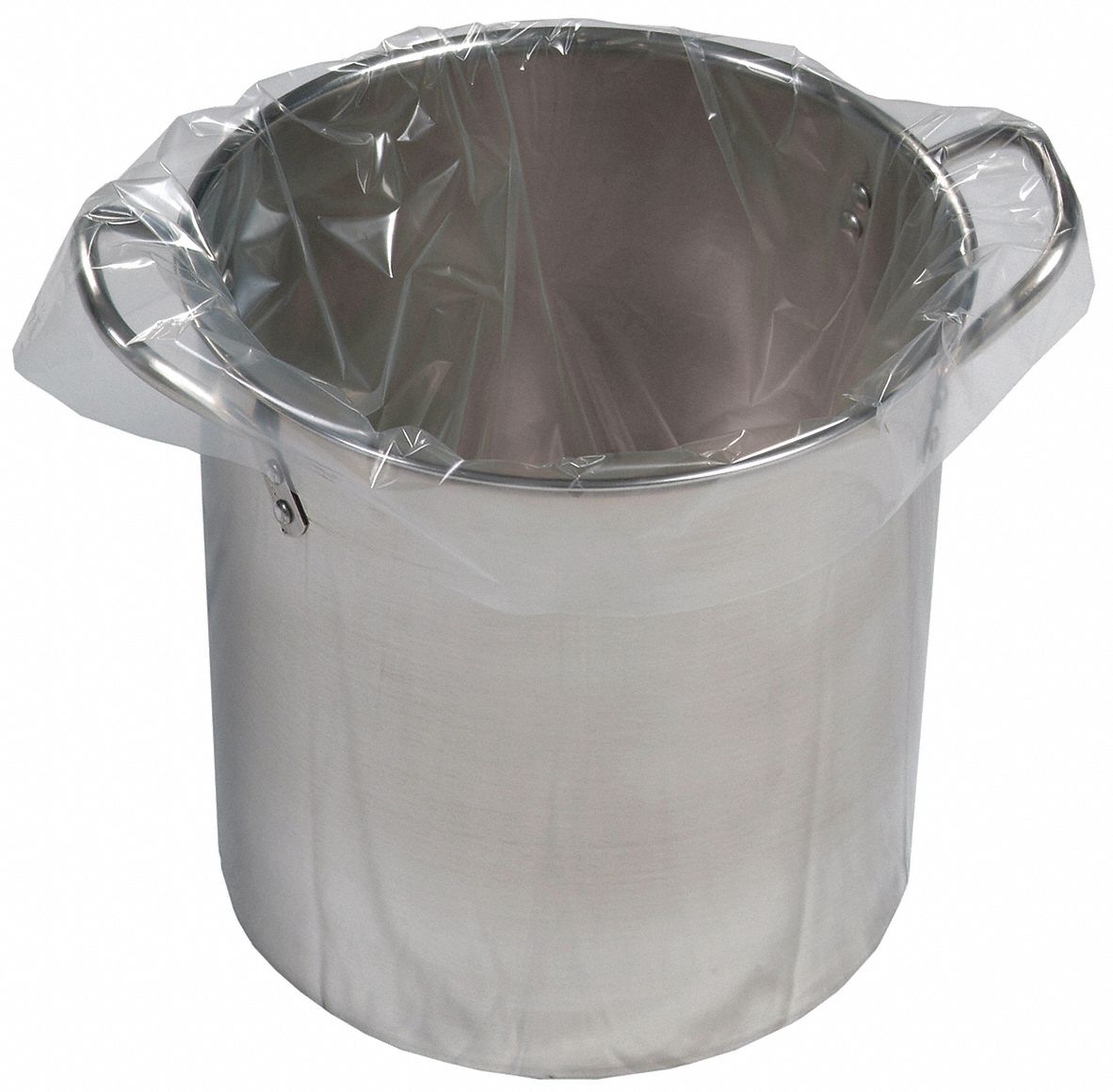 24 in x 18 in x 2 1/2 in to 6 in Plastic Steam Pan Liner, Clear; PK500 ...