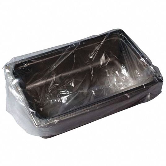 25 in x 34 in x 2 1/2 in to 6 in Plastic Steam Pan Liner, Clear; PK250 ...
