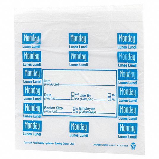 DAYMARK, Portion Bag, 19 oz Capacity, Portion Bag - 6GUZ3|112378 - Grainger