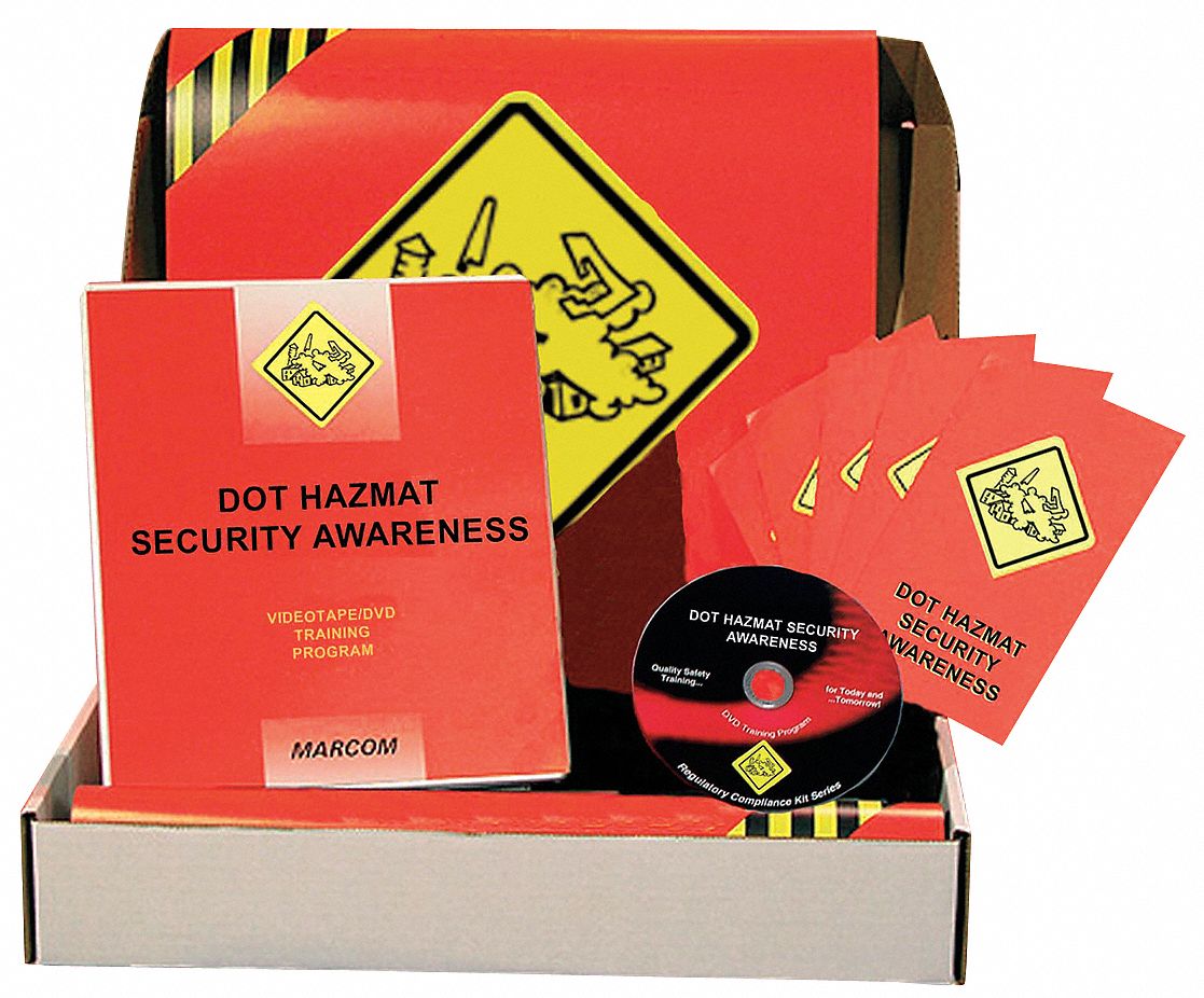 Compliance Training Kit, DVD, Chemical/HAZMAT Training, English - Grainger