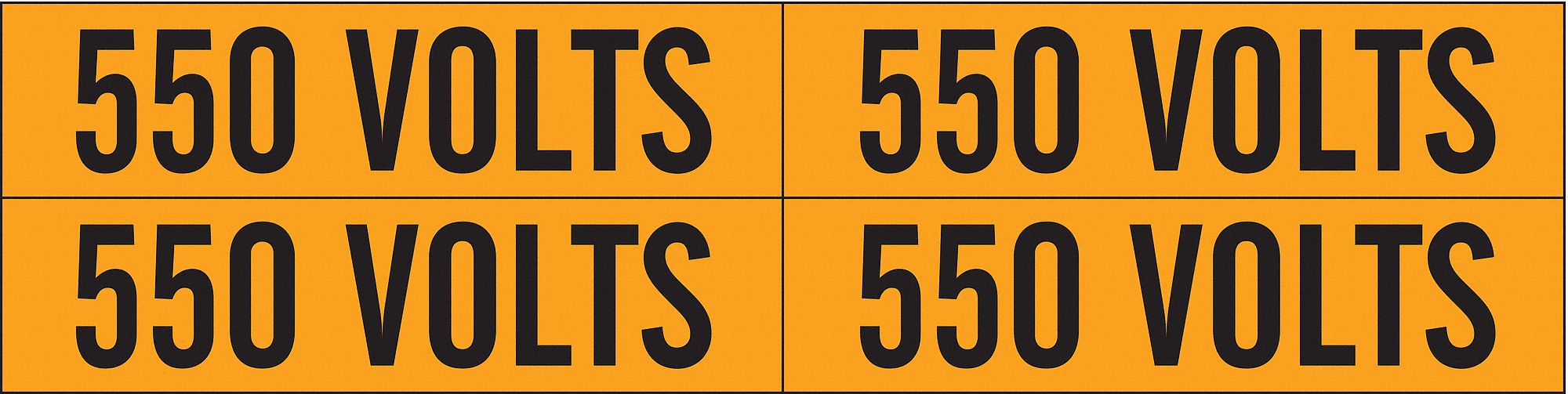 BRADY LABELS 550 VOLTS - Danger Signs - BDY44216 | 44216 - Grainger, Canada