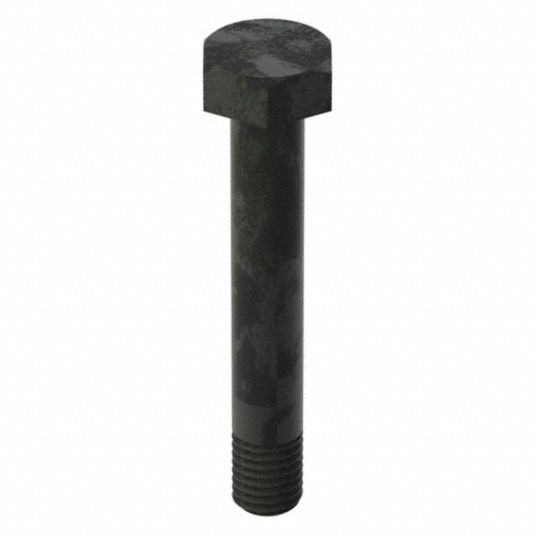 1-1/8"-7, Hex Head Cap Screw, 6 1/2 in Fastener Length, Grade 8 Steel ...