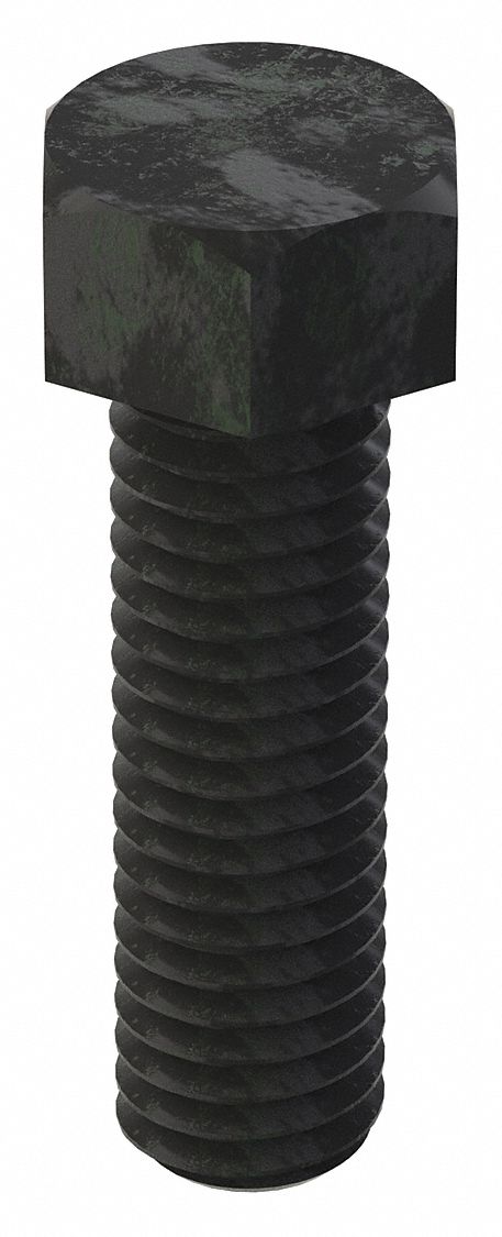 7/16"-14, Hex Head Cap Screw, 1 1/2 in Fastener Length, Grade 8 Steel ...