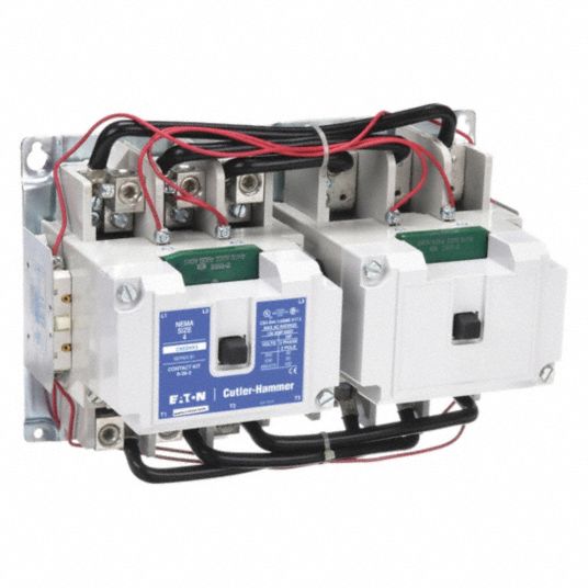 EATON, Reversing, 3 Poles, NEMA Magnetic Contactor - 6HGT9|CN55NN3B ...