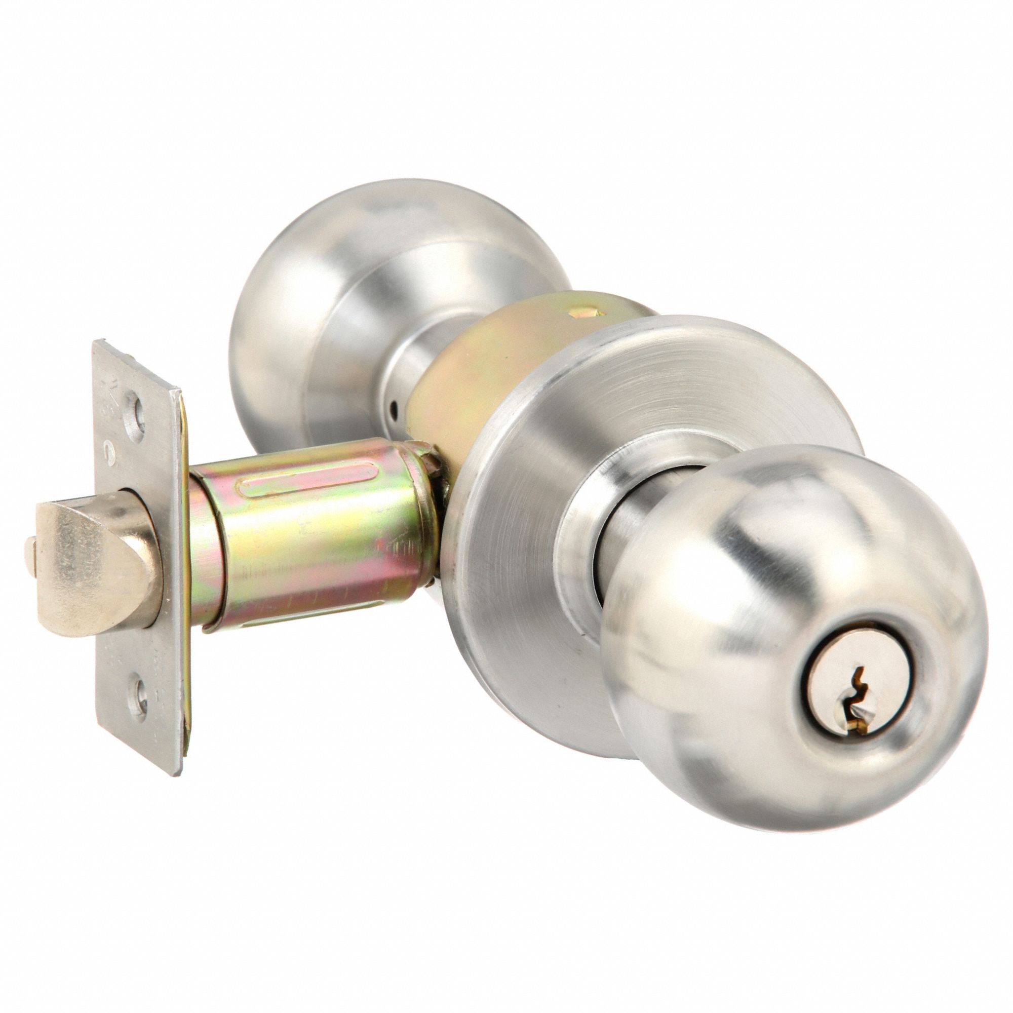 ASSA ABLOY ACCENTRA, Classroom Knob Locksets, Stainless Steel, Door ...