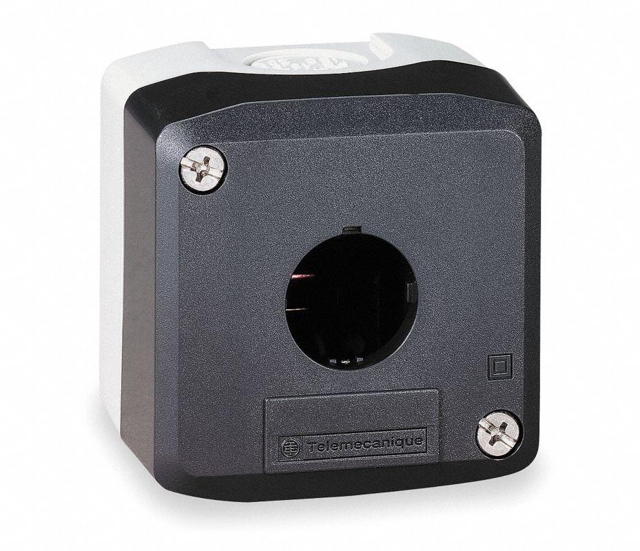 SCHNEIDER ELECTRIC Caja de Plástico , Est. de Control , 1 Orif ...