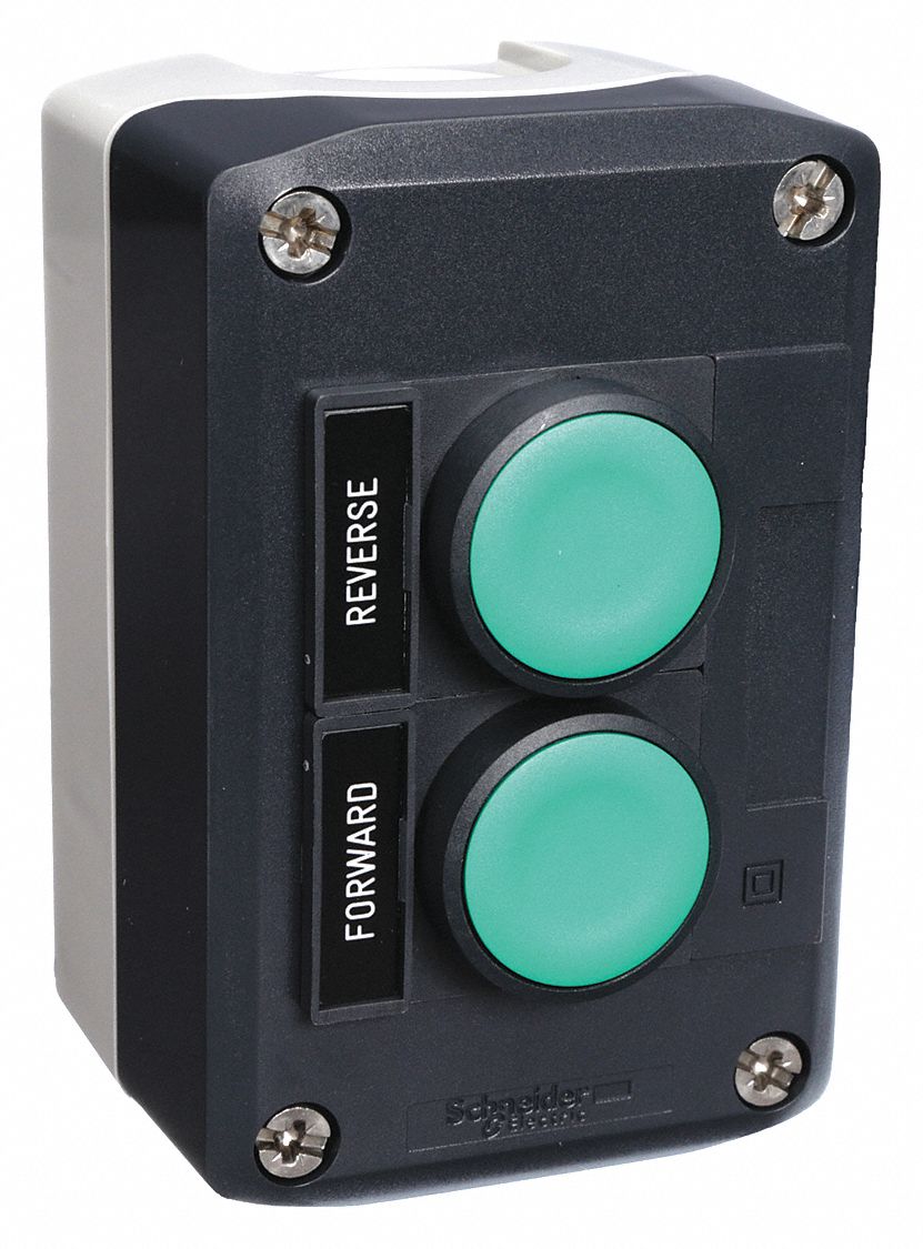 SCHNEIDER ELECTRIC, (2) Push Buttons, 0 Pilot Lights, Control Station - 6HK28|XALD251H29H7 ...